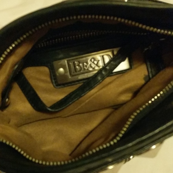 Be & D | Bags | Be D Black Leather Studded Bag Crossbody Chain | Poshmark